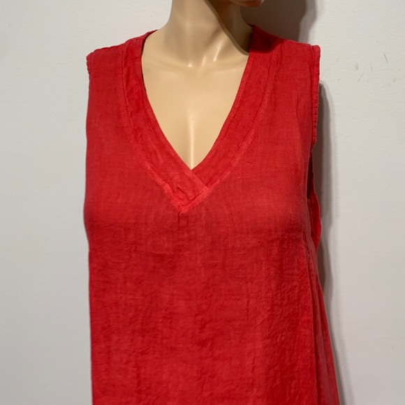 Francesca Bettini | Dresses | Francesca Bettini 0 Linen Sleeveless Midi ...